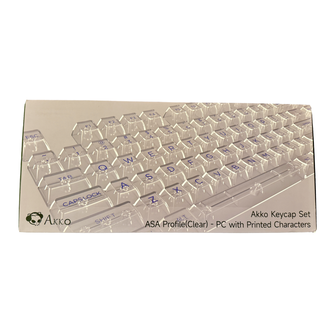 Akko Clear Full Transparent Keycap Set (155-Key)