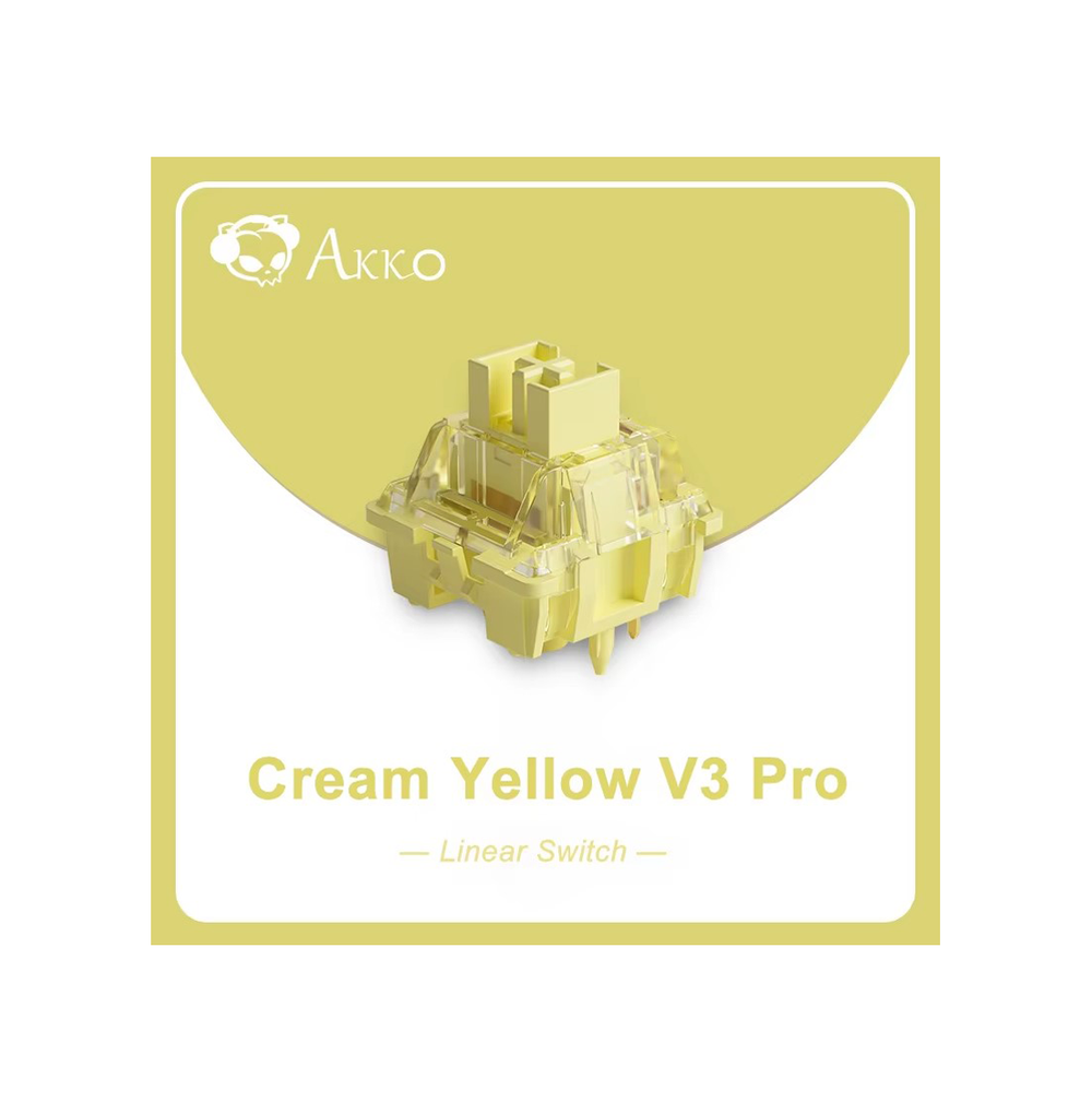 Akko Cream Yellow V3 Pro Linear (45 Switches)